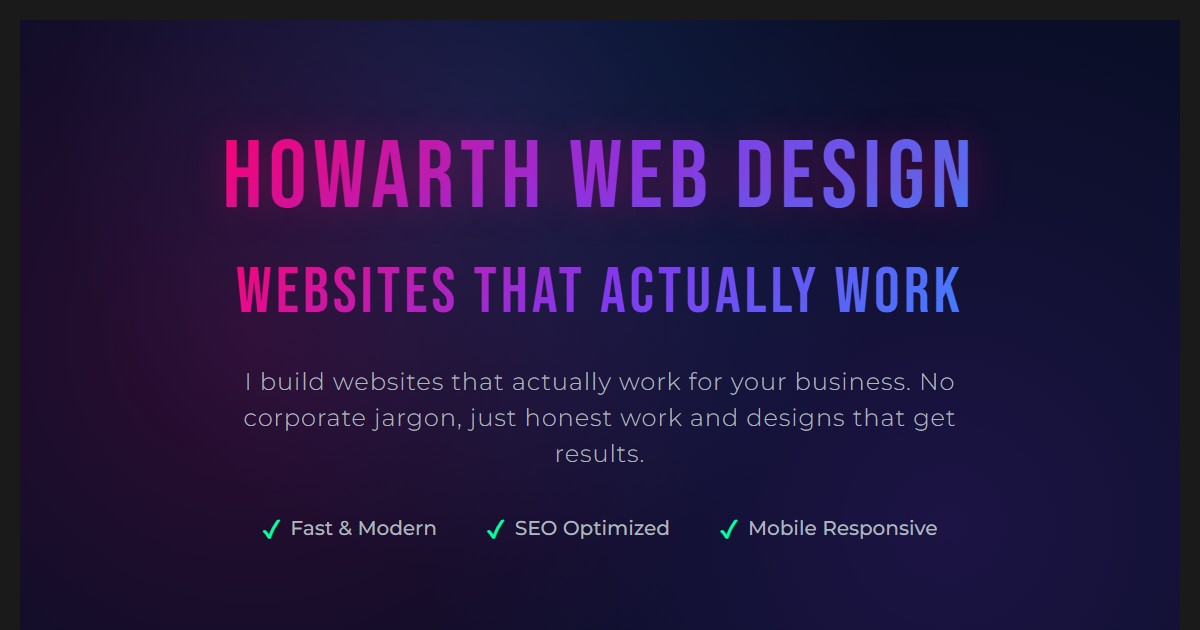 Web Design Testimonials UK | Client Reviews | Howarth Web Design